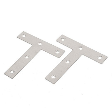 80mmx80mmx16mm T Shaped Flat Plate Corner Brace Angle Brackets 4 Pcs ...