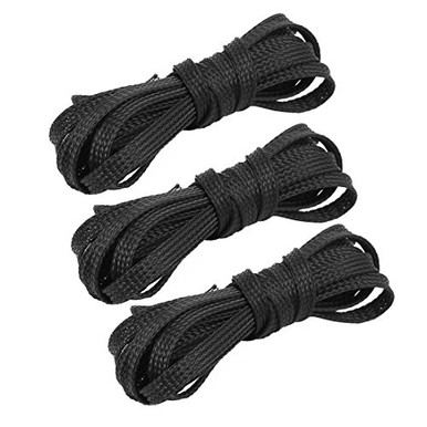 uxcell Nylon Mesh Rigging Conduit Flex Expandable Sleeving 2.7M Long ...