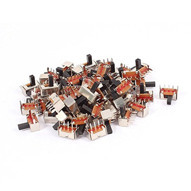 uxcell 60 Pcs 3 Terminals PCB Mount 2 Position Right Angle Mini Slide ...