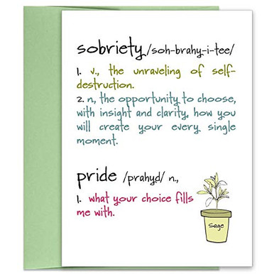 Recovery Cards - Sobriety Greeting Card - Sober Anniversary Cards ...