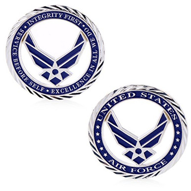 eyessssty Silver Plated U.S. Air Force Core Values Commemorative ...