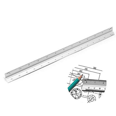 Weiba Triangular Architect Scale Aluminum Scale Ruler for Blueprint ...