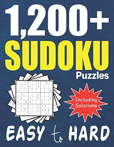 1 200 Plus Easy to Hard Sudoku Puzzles Easy Medium Hard and Extra Hard ...