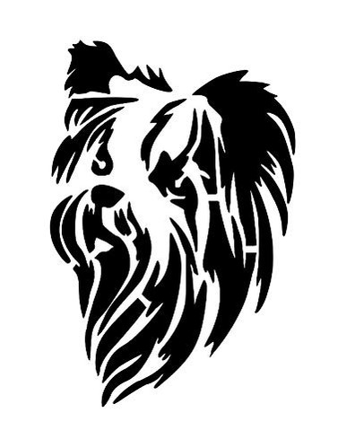 YORKIE Dog Breed Face Yorkshire Terrier 8.5inch x 11inch Stencil 20 Mil ...