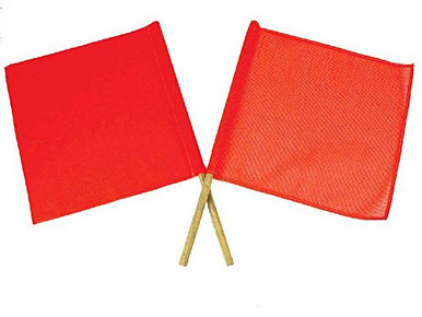 National Marker STF2 SAF-T-Flag - Red Orange Plastic Diagonal 18 in. x ...