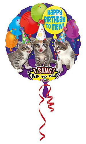 Anagram International Happy Birthday to Mew S-A-T Party Balloon 28inch ...