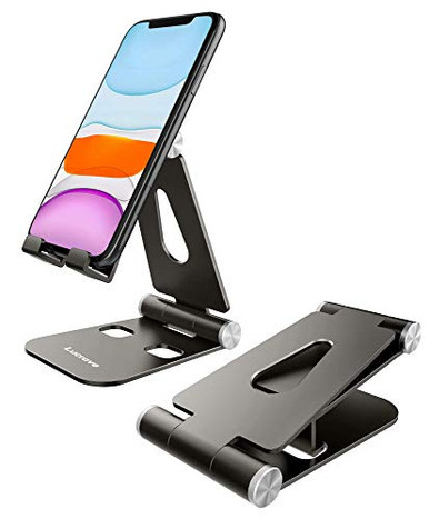 Cell Phone Stand Lucrave Updated Adjustable Desktop Phone Holder Cradle ...