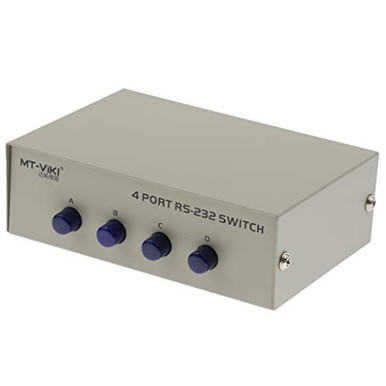DB 9 Pin Serial Network Sharing 4 Port RS232 Switch Ethernet Switcher ...