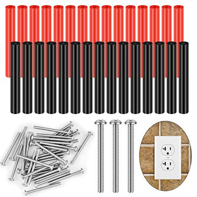 Yotako 60 Pcs Outlet Wall Adapter Extender Kit 3 Inch Switch and 1-1 2 ...