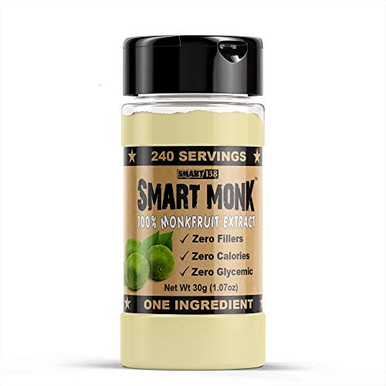 Smart Monk - 100 Percent Monkfruit Extract Non-Glycemic Zero Calorie ...
