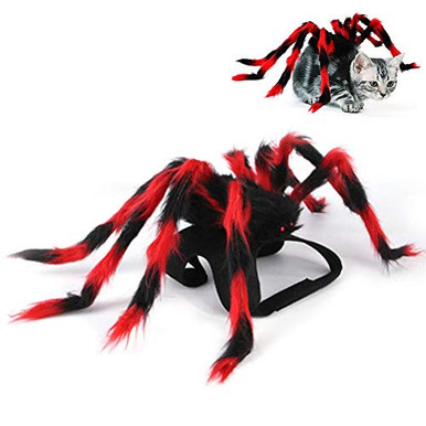 N Y Halloween Pet Spider Clothes Horror Simulation Plush Spider ...
