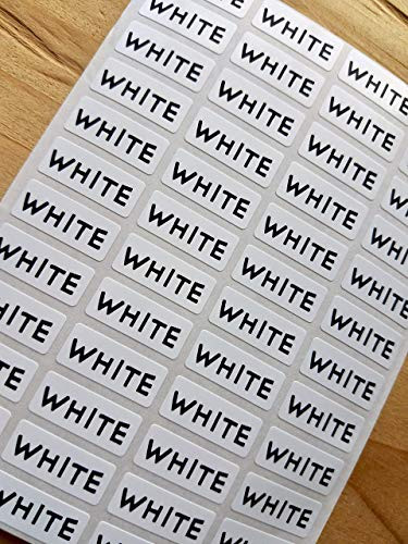 144 Glossy White Small Name Stickers -Daycare Labels- Kids labels ...