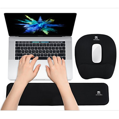 Ergonomic Keyboard Wrist Rest Pad and Mouse Pad Hand Support for Laptop ...