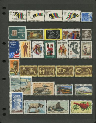 COMPLETE MINT SET OF POSTAGE STAMPS ISSUED IN THE YEAR 1972 BY THE U.S ...