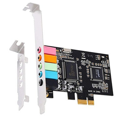 INTEFIRE PCIe Sound Card, 5.1 Internal Sound Card for PC Windows 10 ...