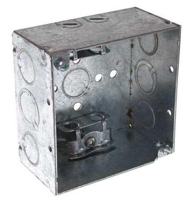 Steel City 4-SDW-MXN Pre-Galvanized Steel Square Box with MXN Cable ...