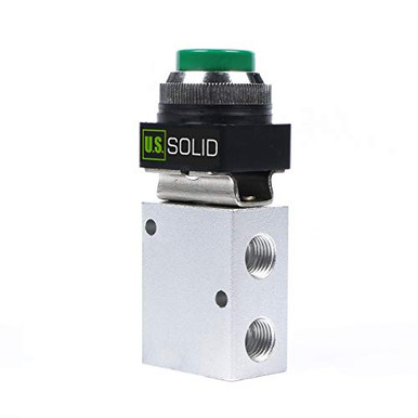 1 4inch NPT Green Momentary Push Button 3 Way 2 Position Pneumatic ...