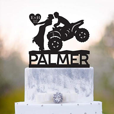 Cake Topper-ATV cake topper ATV Mr and mrs cake topper 4 wheeler ...