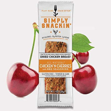 Simply Snackin_ Chicken Protein Snack - Chicken_ N Cherries with BBQ ...