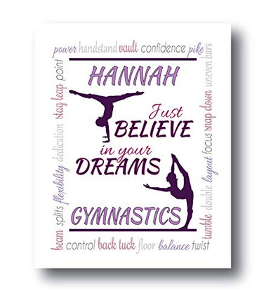 Gymnastics Quotes Wall Decor Choose Colors Gymnastics Motivational ...