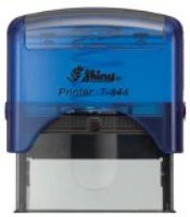 Shiny Blue Notary Stamp - Self Inking Printer S-844 2.3x0.81 Inch ...