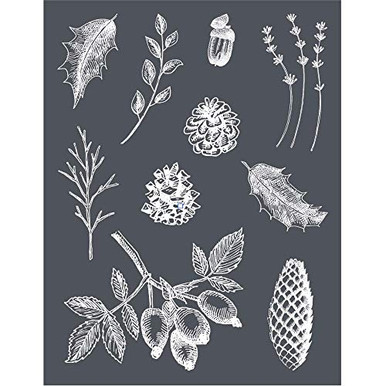 Mesh Adhesive Stencil - Branches - Reusable Mesh Stencil for Use As ...