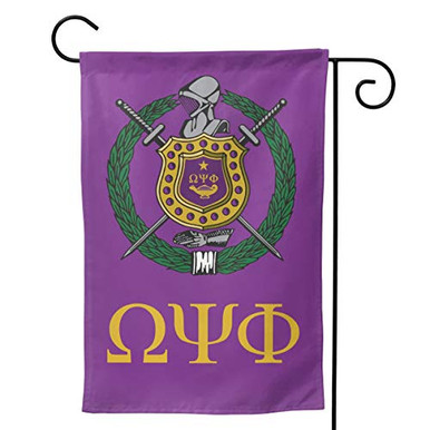 N C Omega Psi Phi Garden Flag Vertical Double Sided Welcome House Flag ...