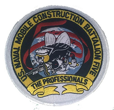 U.S. NAVAL MOBILE CONSTRUCTION BATTALION NMCB 5 PATCH - Color - Veteran ...
