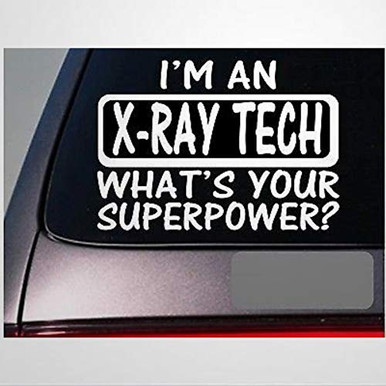 I_m an X-Ray Tech Sticker Decal Nurse Nursing Therapy Hospital Scrubs ...