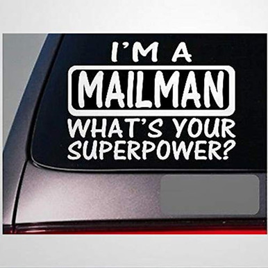 I_m A Mailman Sticker Decal Mail Postal Letter Van Carrier Mailbox ...