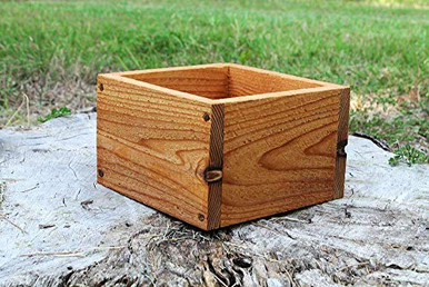 New Cedar Square Rustic Farm Planters Box 5inch W and 6inch W -3.75inch ...