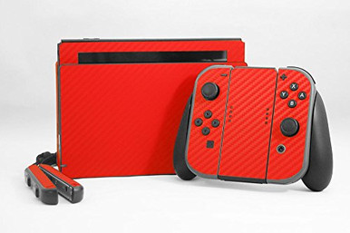 3D Carbon Fiber Fire Red - Air Release Vinyl Decal Faceplate Mod Skin ...