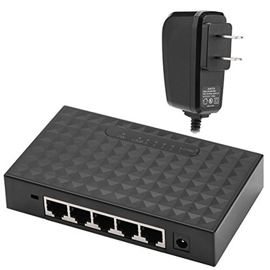 ASHATA Gigabit Network Switch 5 Ports 10 100 1000Mbps High Speed ...