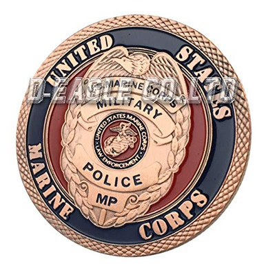 U.S. United States Marine Corps USMC - Military Police MP - Copper ...