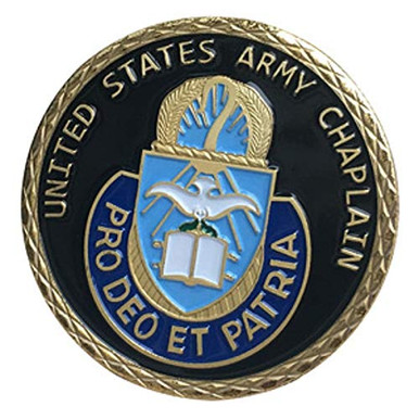 U.S. United States Army USA - Army Chaplain - Pro Deo Et Patria - Gold ...