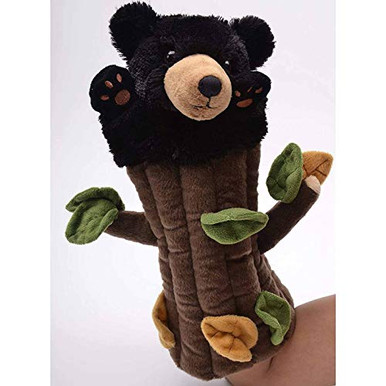 Unipak in N Out Hand Puppet Black Bear 13 Inch Animal Plush ...