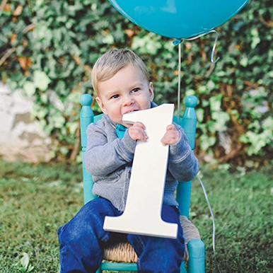 One Sign Number 1 Baby Photo Prop for First Birthday Babies Photography ...