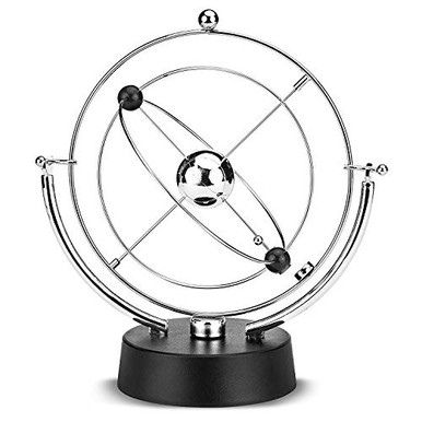 ScienceGeek Cosmos Kinetic Mobile Desk Toy - Electronic Perpetual ...