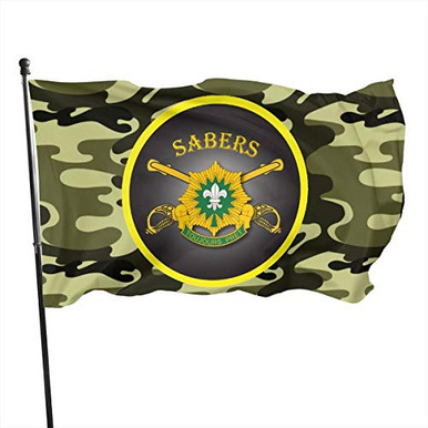 KAIYANJIXIE 2nd Armored Cavalry Regiment 3x5 Feet Pennon Vivid Color ...