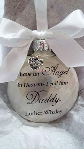 Father Memorial Ornament Angel in Heaven I call him Daddy Christmas In ...