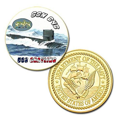 U.S. United States Navy - USS Grayling SSN-646 - Submarine - Gold ...