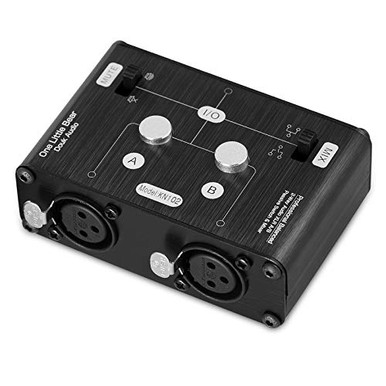 2 Way XLR Balanced Stereo Audio Switcher Passive A B Mini Switch Box ...