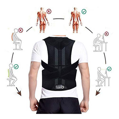 Back Posture Correction Full Back Brace Shoulder Posture Corrector for ...