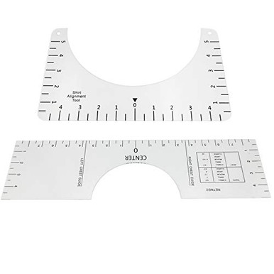 T-Shirt Ruler Guide T-Shirt Alignment Tool for Vinyl and Sublimation ...