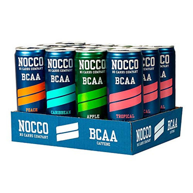 NOCCO BCAA Variety Pack 12 x 12 Fl Oz Carbonated ZERO Sugar Low Calorie ...