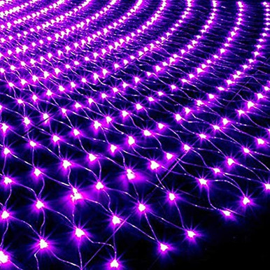 LED Net Mesh Lights AMZSTAR 200LED 3m2m 8 Modes Solar Fairy String ...