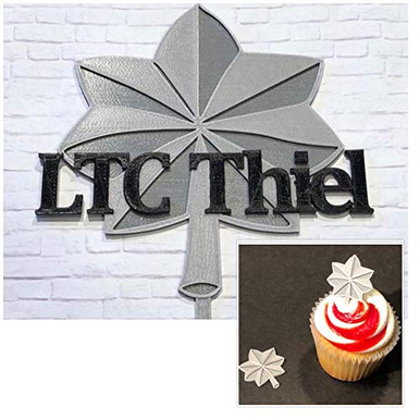 LTC Cake Topper and Cupcake Toppers Lt Col Custom Cake Topper ...