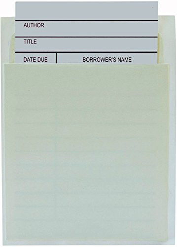Jot & Mark Library Book Card and Pocket Holder Kit | For Organizing ...