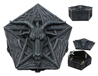 Ebros Pentagram Sabbatic Goat Baphomet Multi Purpose Decorative Jewelry ...