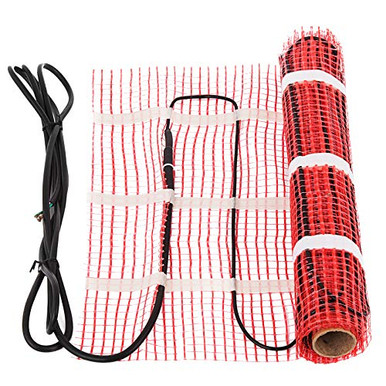 Happybuy 10 Sqft 120V Electric Radiant Floor Heating Mat Self-Adhesive ...